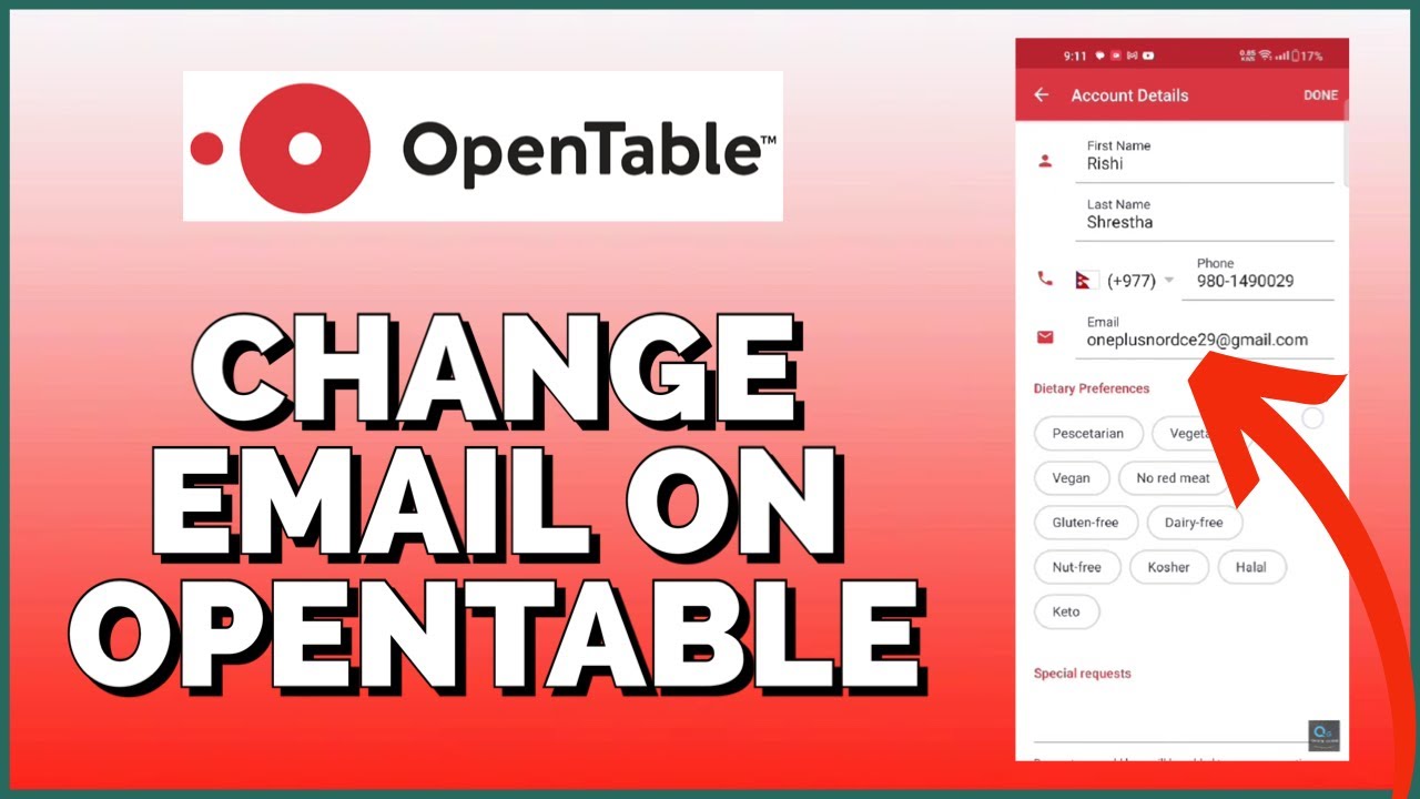 How to Change Your Email on OpenTable Account 2023? - YouTube