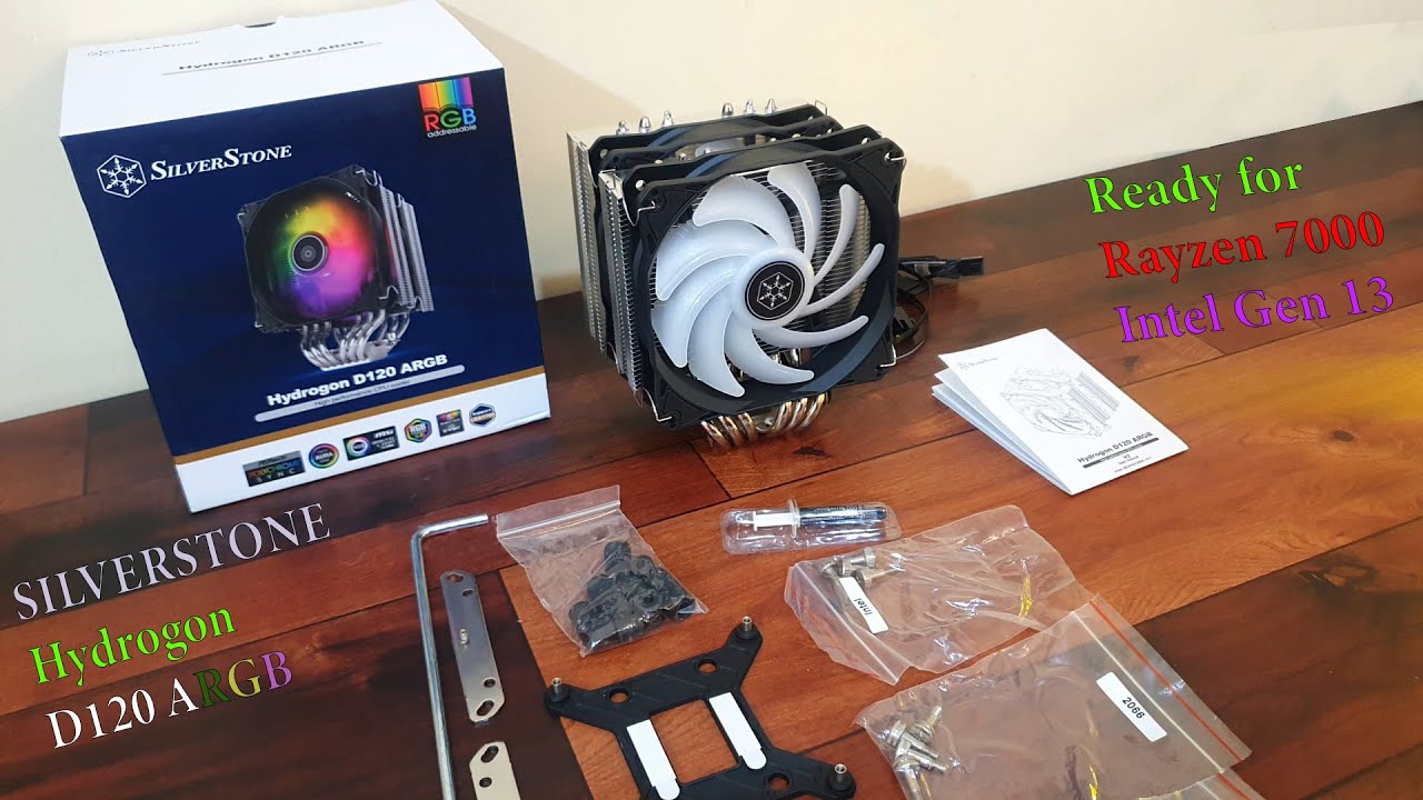 الاستعراض الكامل للمبرد الاحترافي SilverStone Hydrogon D120 ARGB - YouTube