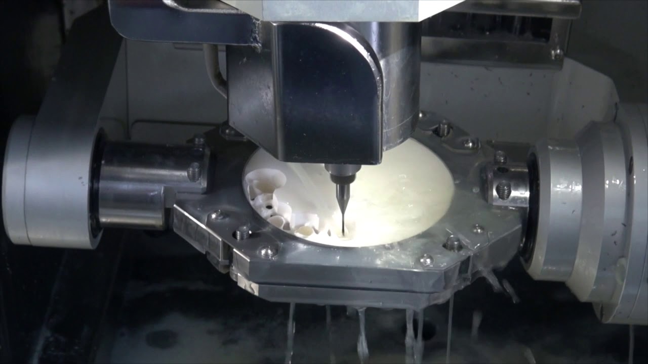 Simultaneous 5 axis milling - YouTube