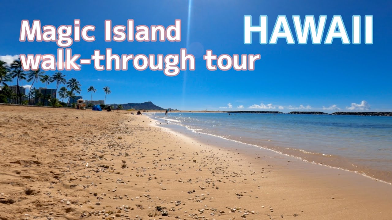WALKING HAWAII Magic Island walk-through tour 2022 October Ala Moana ...