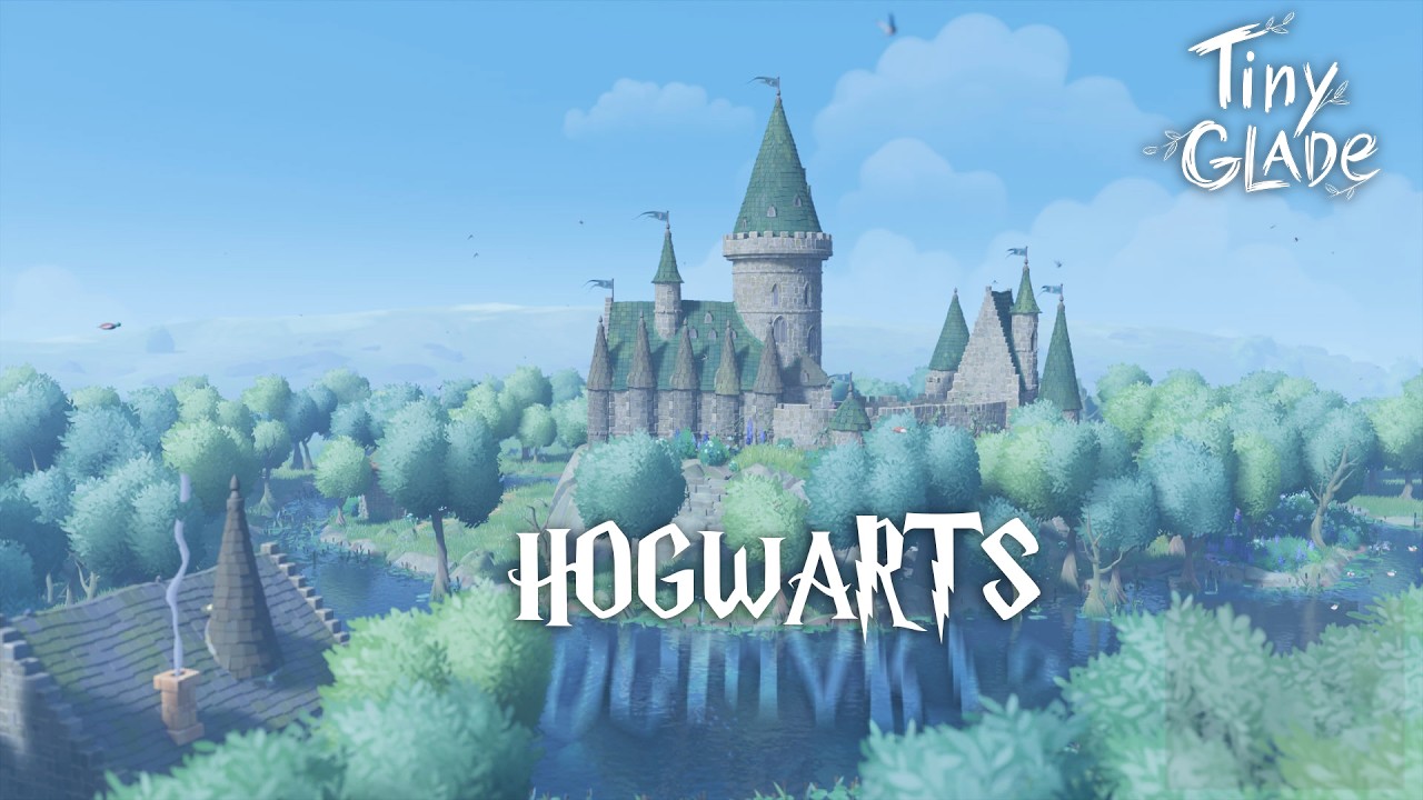 I build HOGWARTS in Tiny Glade - Cozy Builder Game Full Release - YouTube