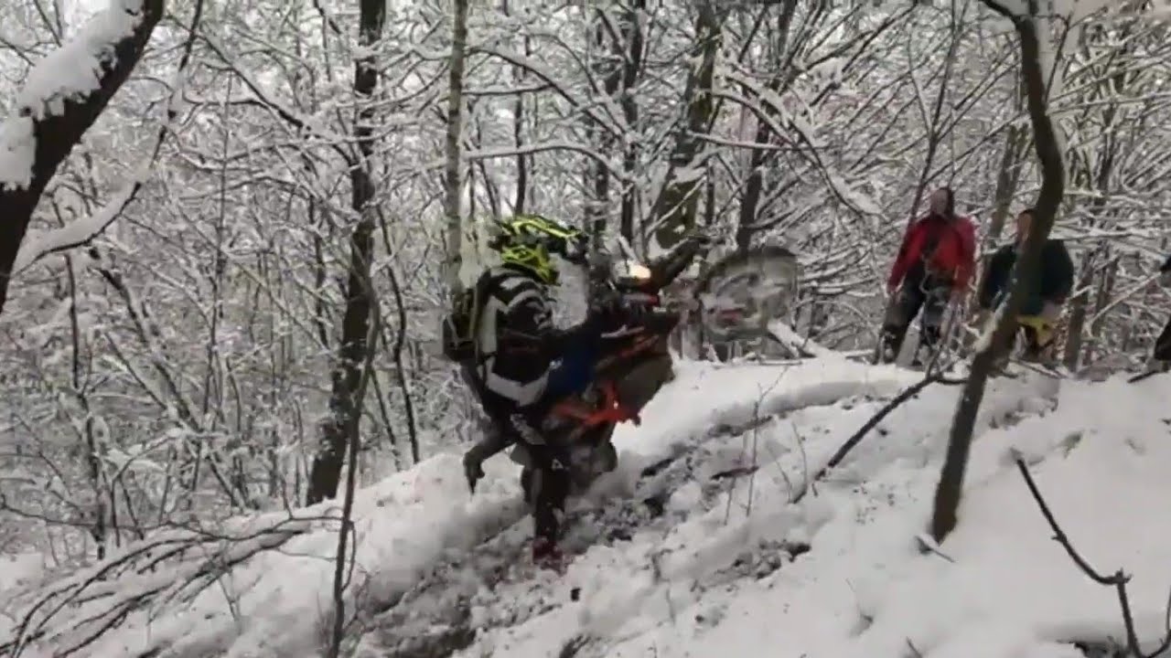 KTM EXC 500, Winter Enduro, Snow, every week, - YouTube