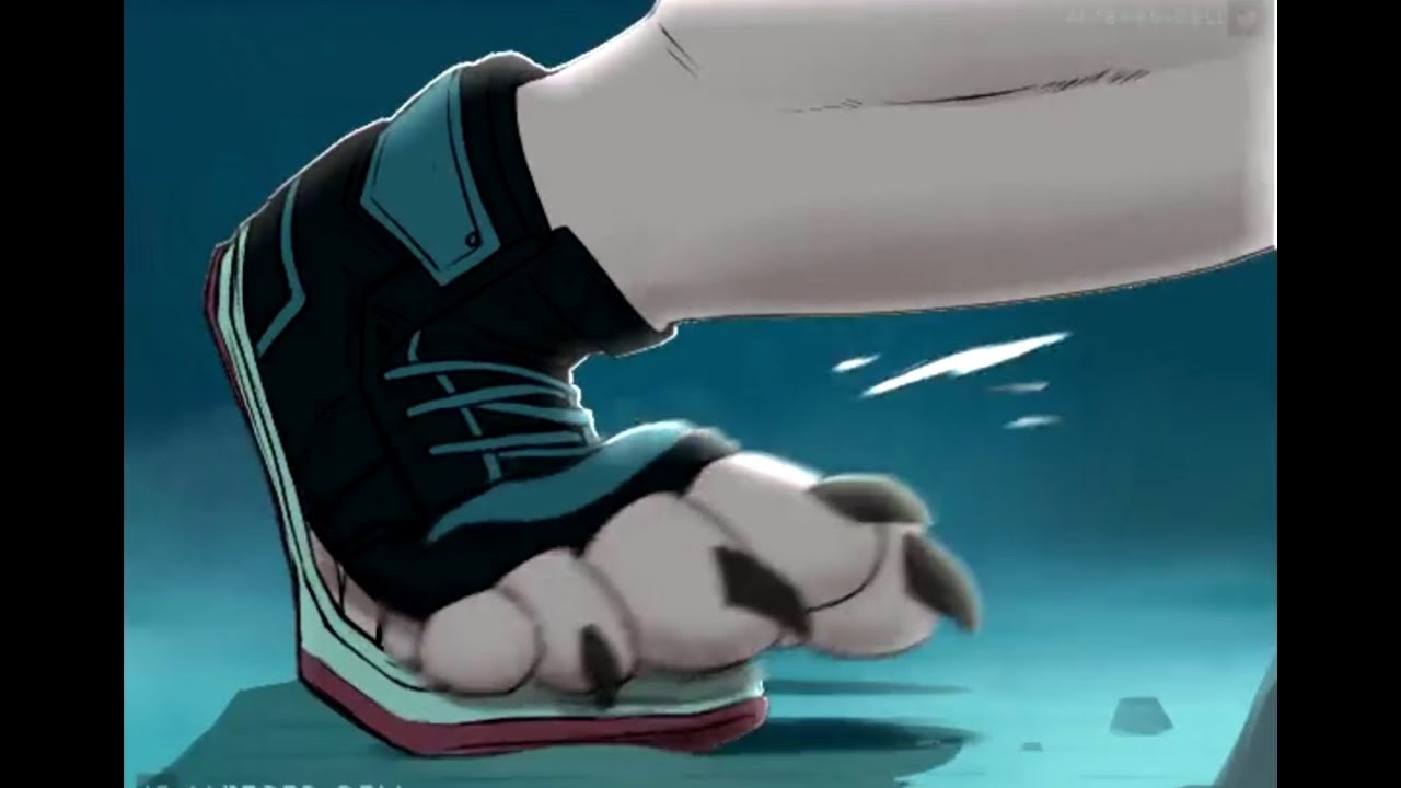 Werewolf transformation | Feet transformation animation - YouTube