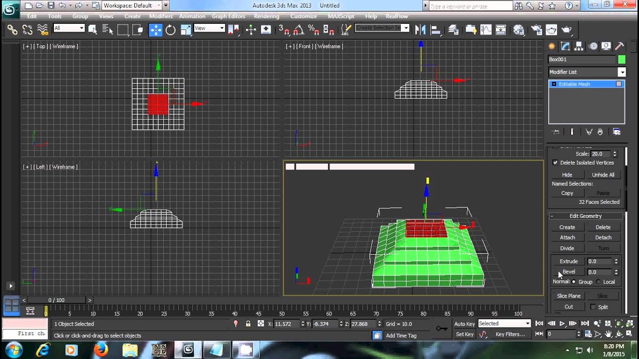 How to create basic temple part1 in 3ds max - YouTube