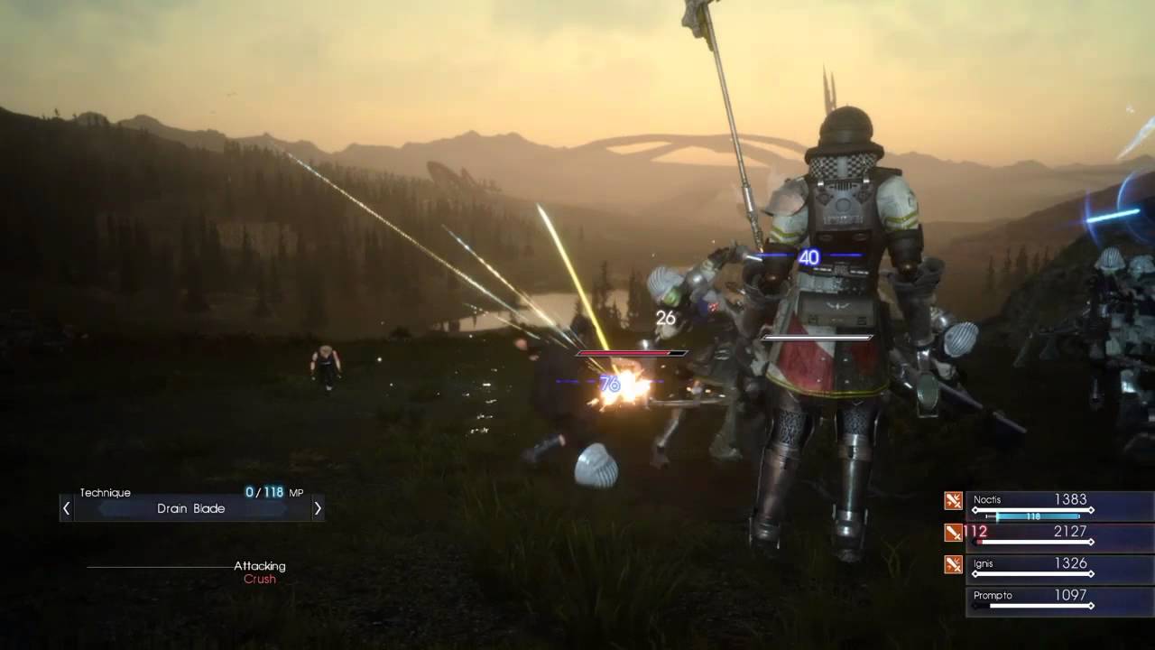 Final Fantasy XV Sword Skill (ps4) - YouTube