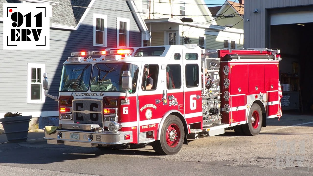 Manchester Fire Truck Responding Engine 6 - YouTube