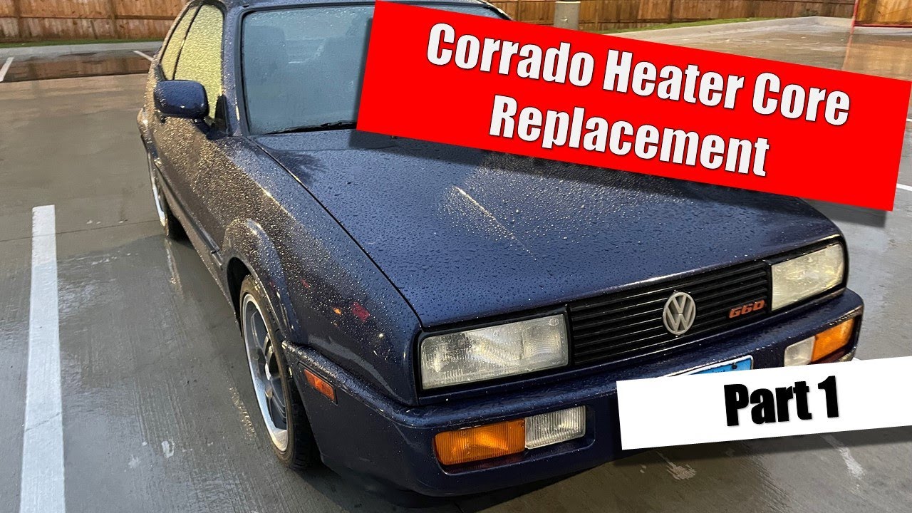 VW Corrado Heater Core Replacement - Part 1 - YouTube