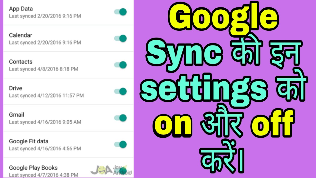 How to Turn Off or On Google Auto Data Sync in Android and Save Data ...