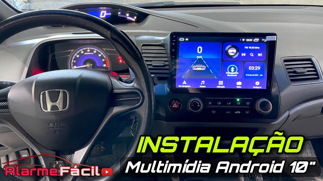Instalação Multimídia 10” Android no Honda New Civic Muito Top - YouTube