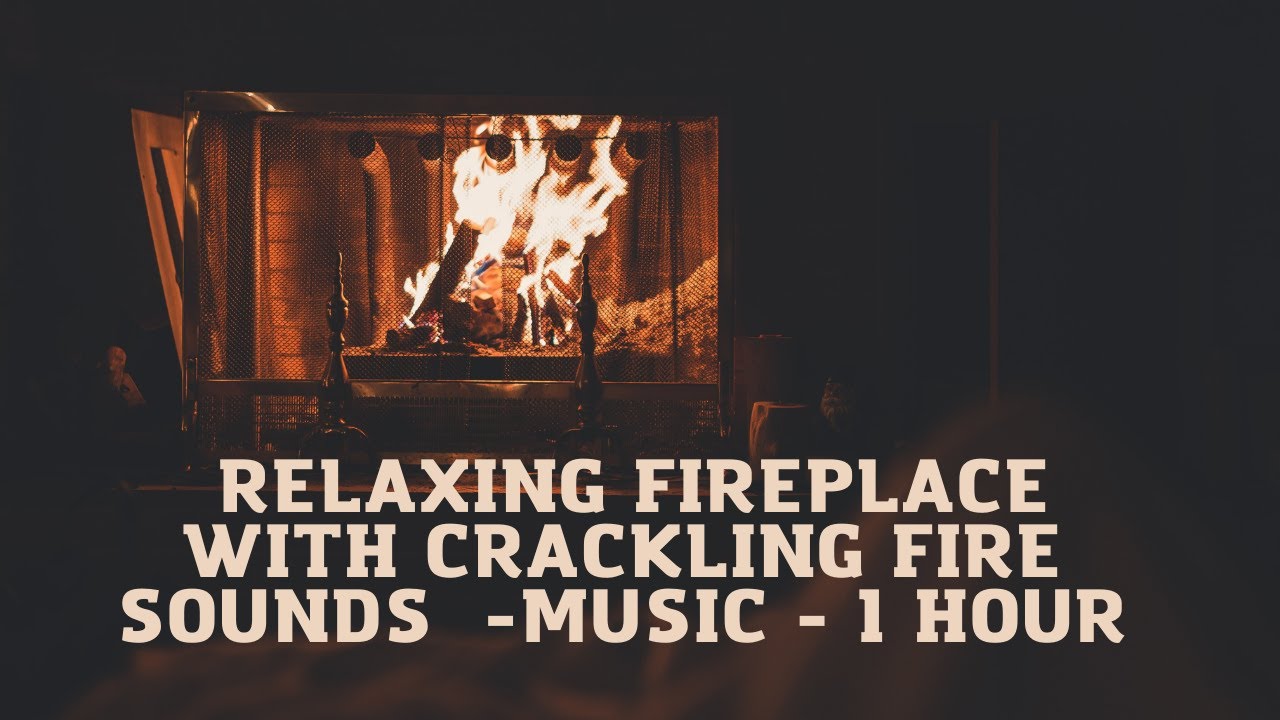 4K Relaxing Fireplace with Crackling Fire Sounds 🔥 - Music - 1 Hour ...