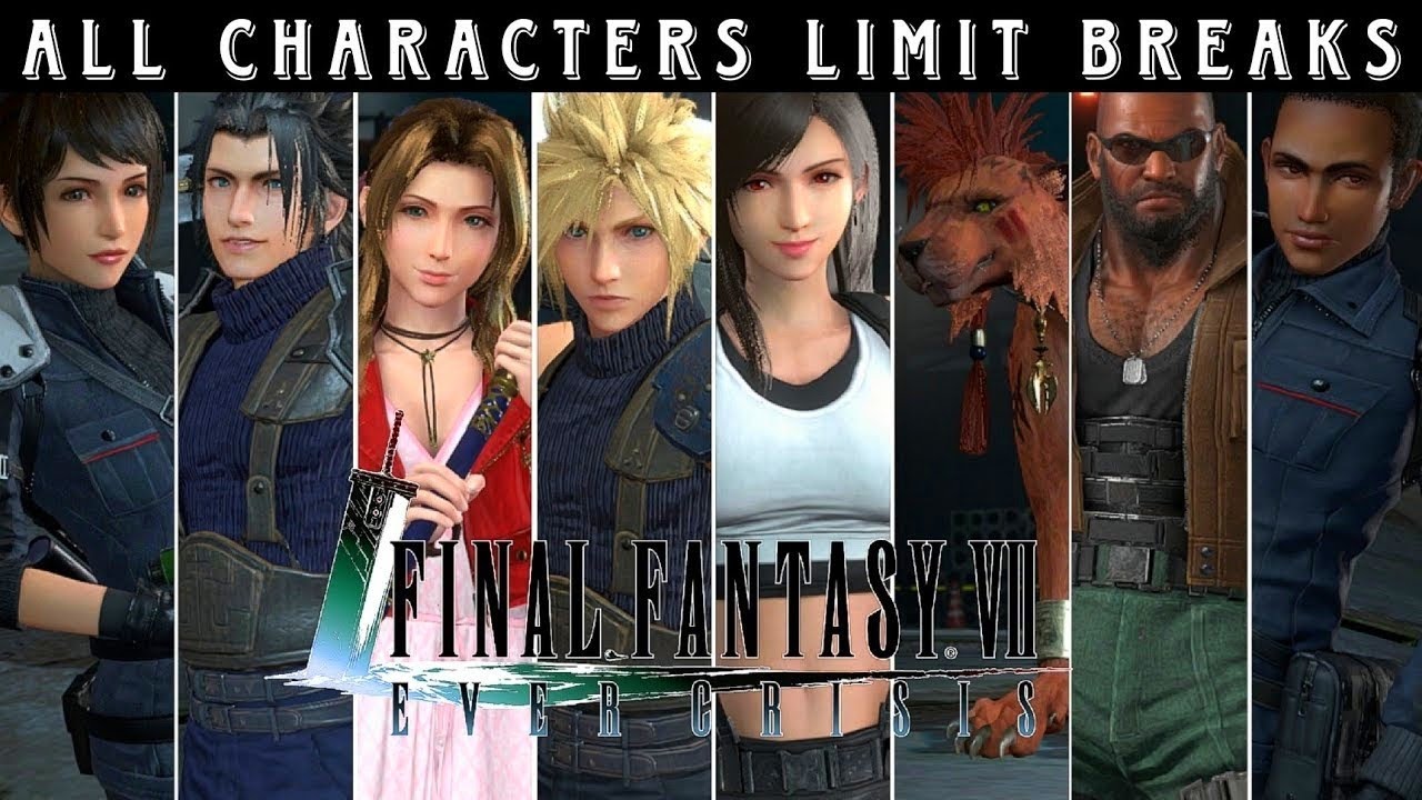 All 9 Characters Limit Breaks Showcase - Final Fantasy 7 Ever Crisis ...