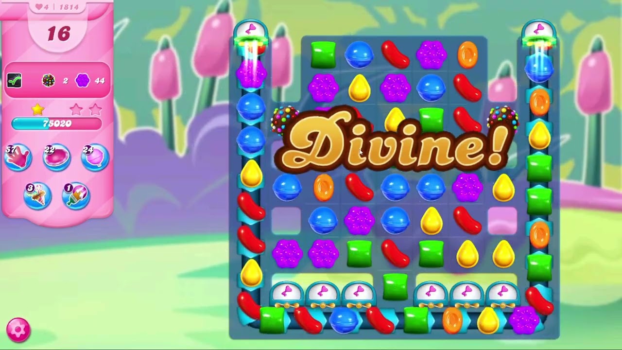Candy Crush Saga Level 1814 - AppLevelHelper.com - YouTube