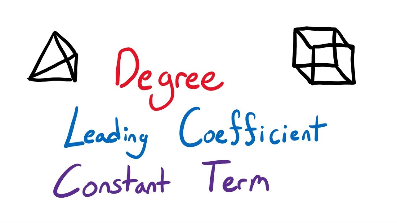Degree, Leading Coefficient, and Constant Term - YouTube