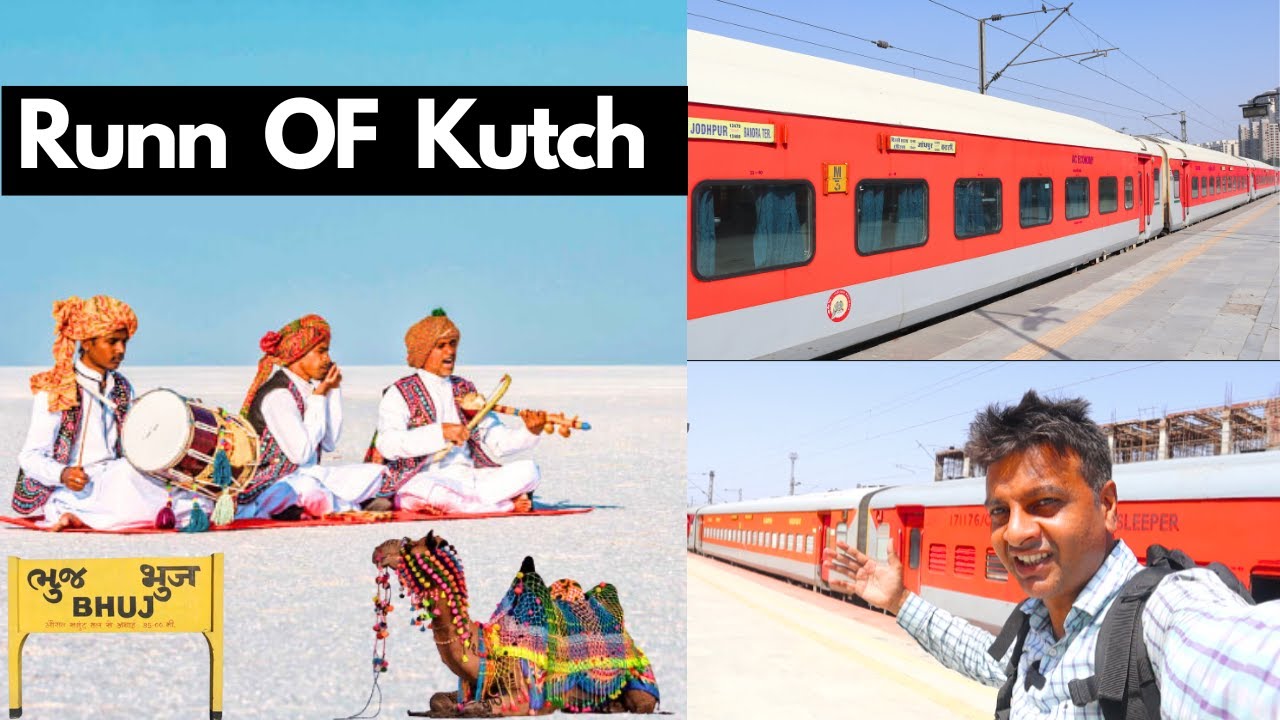 Train Journey Through Rann of Kutch II🐪 Bhuj SF Express - YouTube