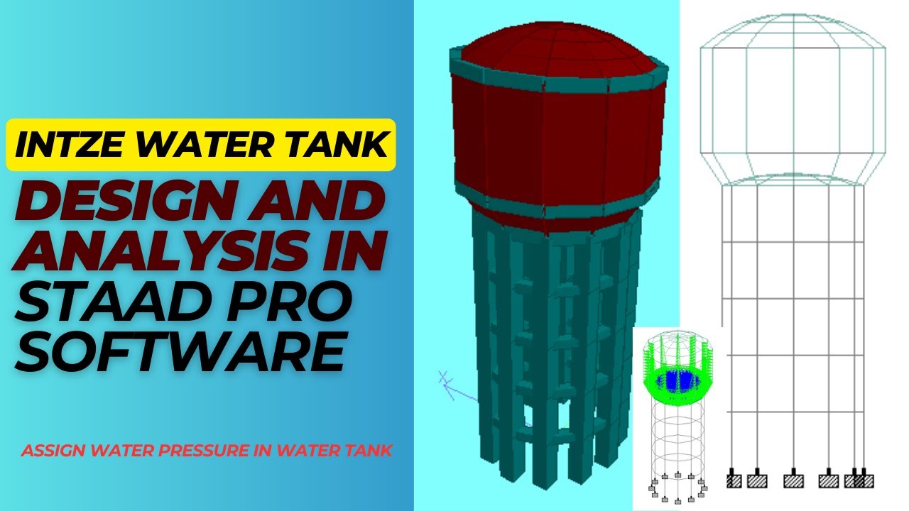 Learn how to design an Intze water tank using Staad Pro software| # ...