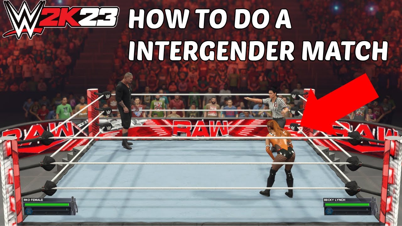WWE2K23 - HOW TO DO A INTERGENDER MATCH - YouTube