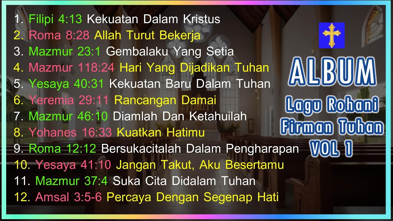 Lagu Rohani Firman Tuhan 🔴 Album Lagu Rohani Terbaru Vol 1 🔵 Renungan ...