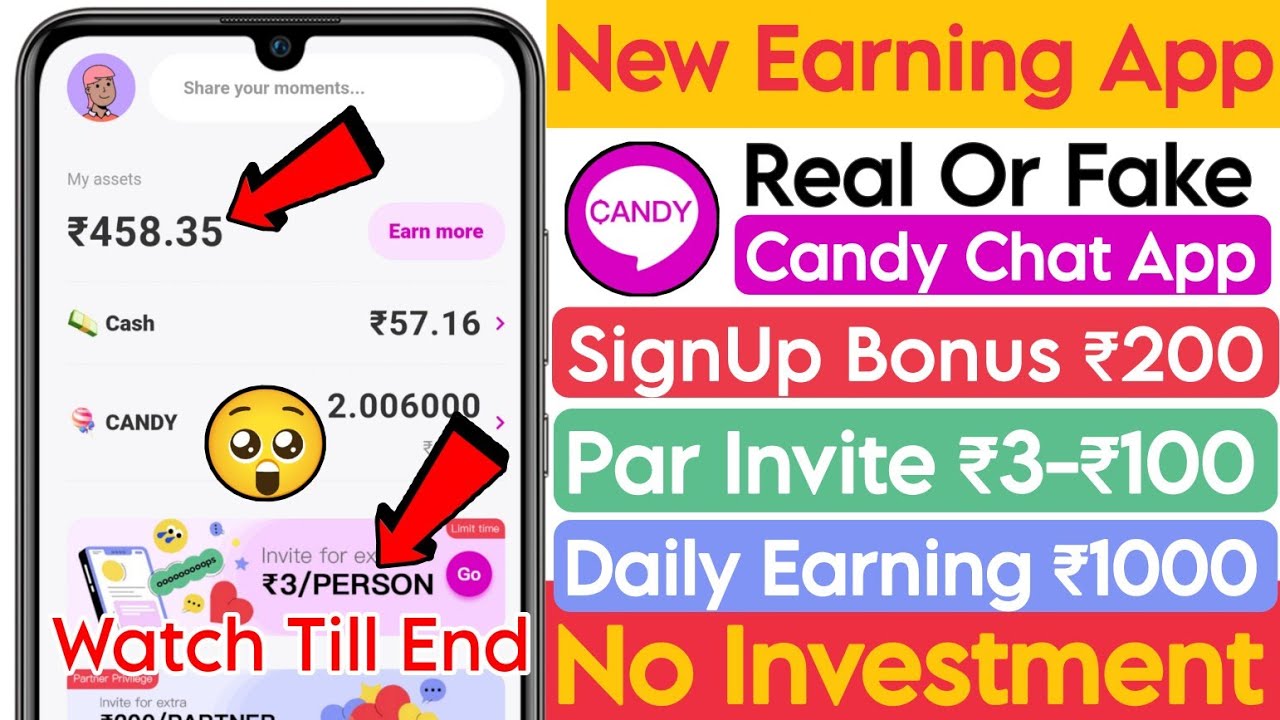 Candy Chat Earning App | Candy Chat App Real Or Fake | Candy Chat ...