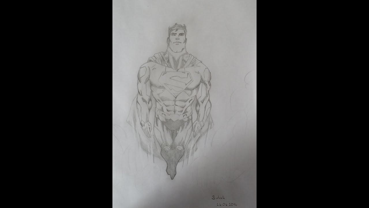 Drawing Man of Steel (Superman) - YouTube