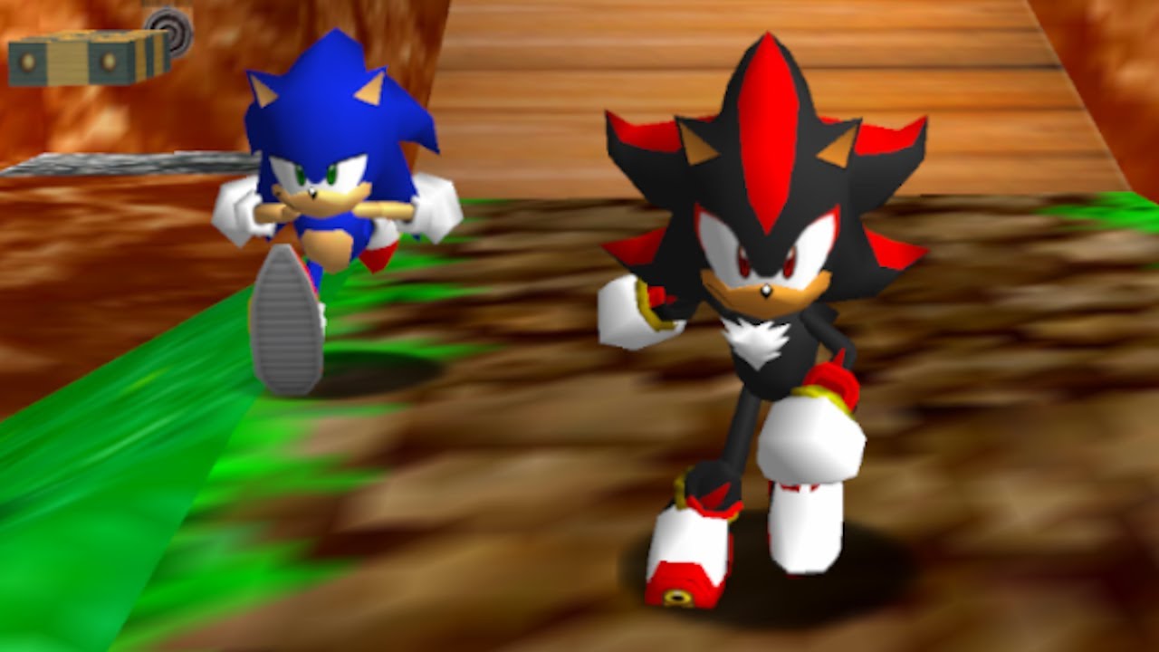 Shadow and Sonic with Modern Sonic Moveset in Mario 64 (2 Players ...