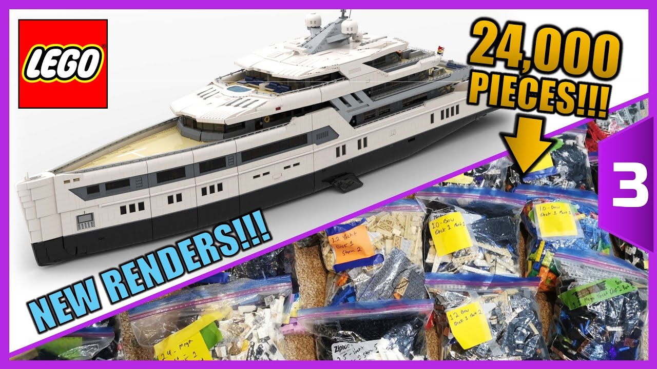 Building a LEGO Super Yacht (PART 3) - Parts Haul, Instructions ...