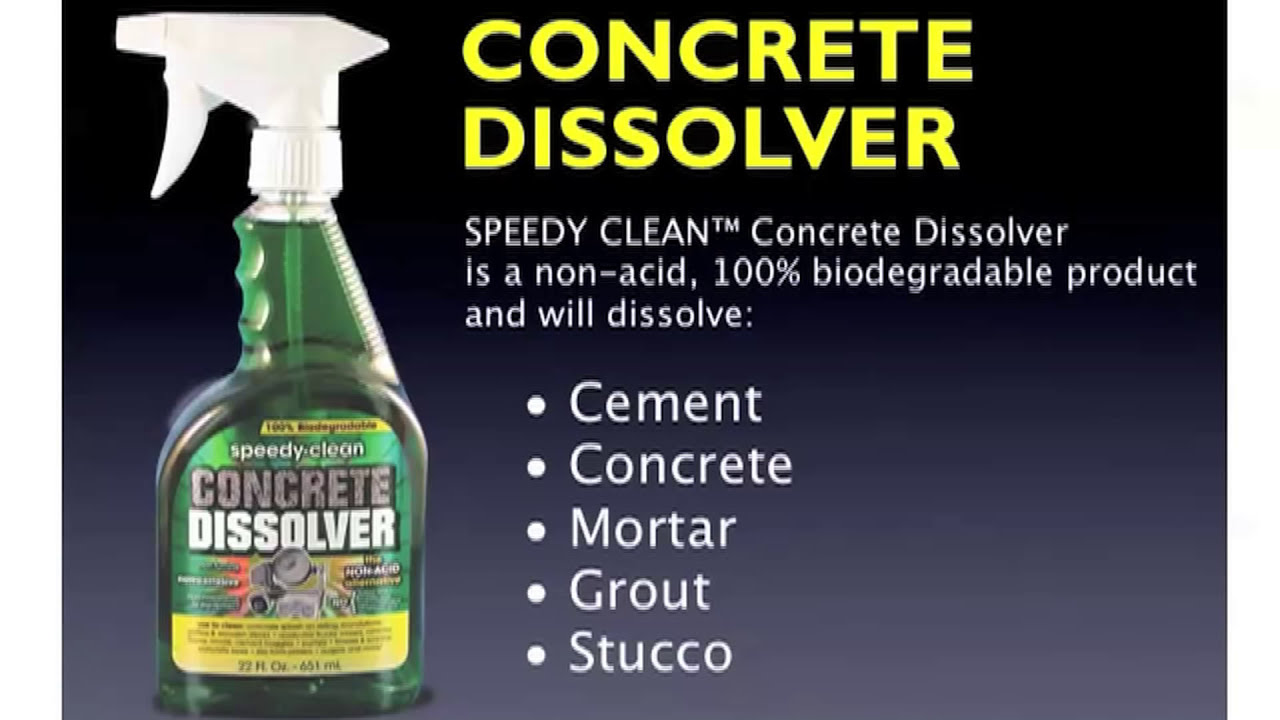 Speedy Clean Concrete Dissolver - YouTube