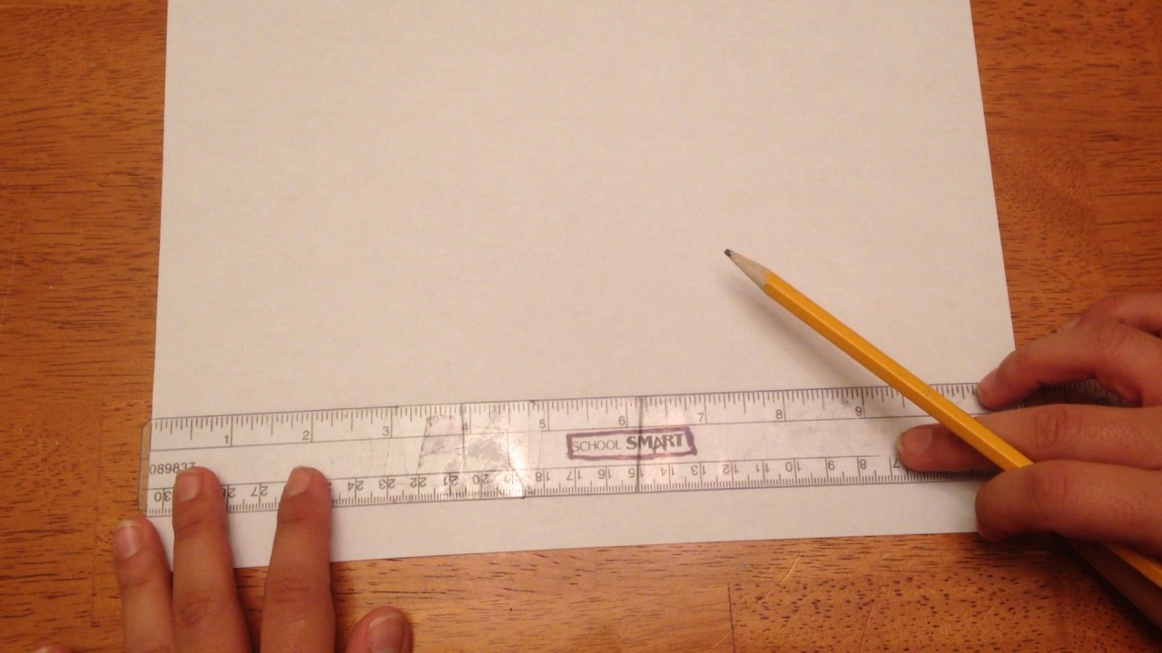 How to create a 1 in. grid - Step 1 of 6 - YouTube