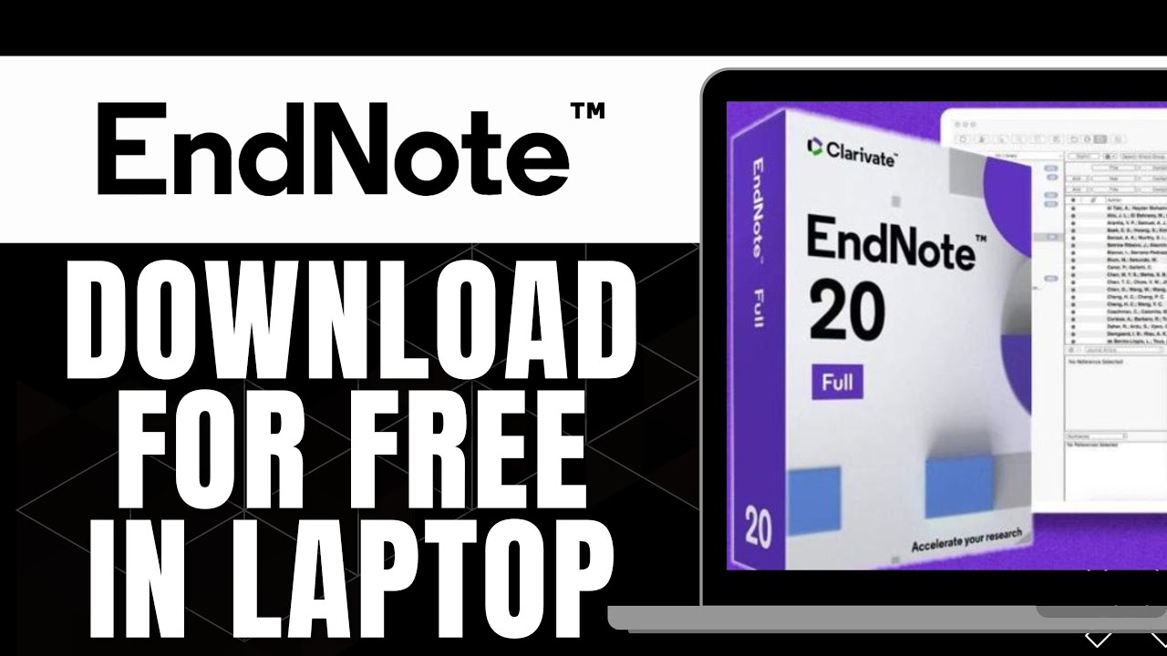 HOW TO DOWNLOAD ENDNOTE FOR FREE IN LAPTOP 2025 - YouTube