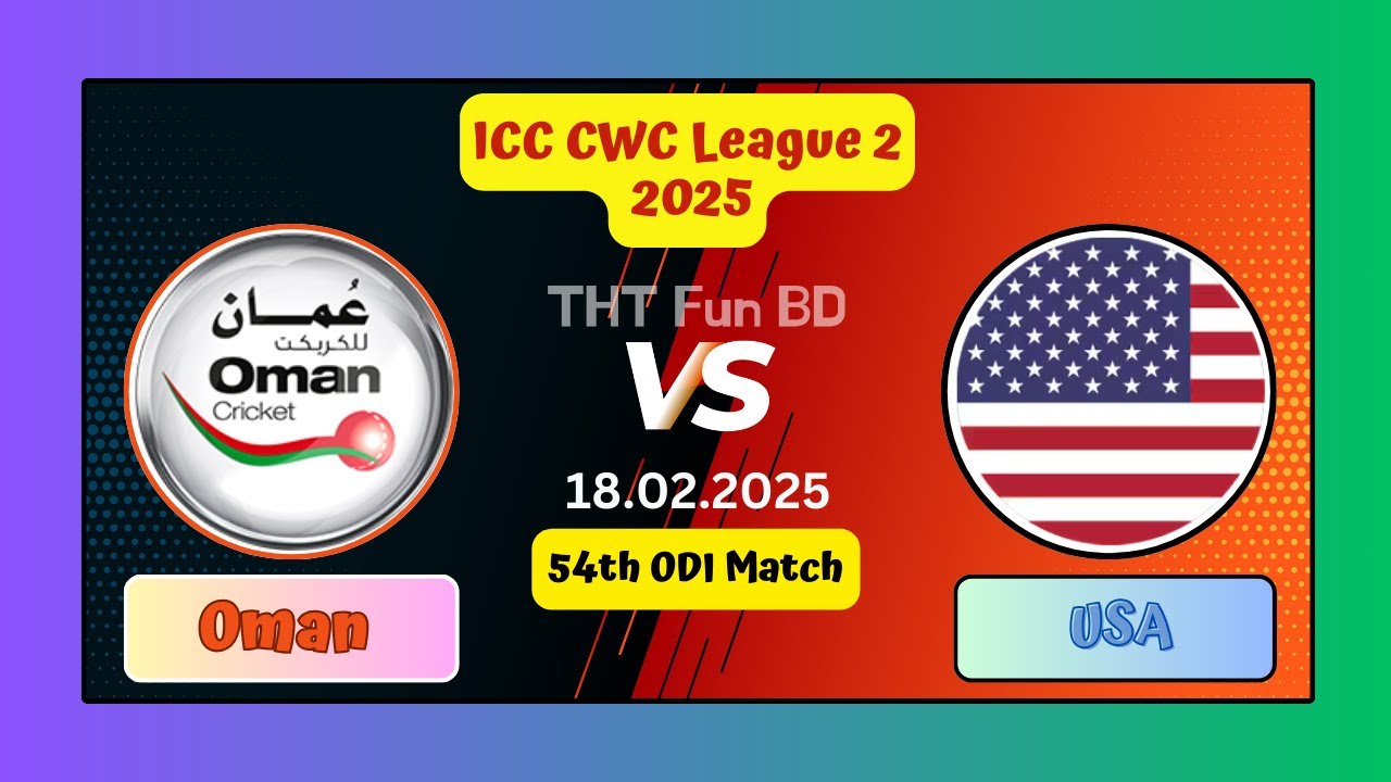 Usa vs Oman | USA v OMN | 54th ODI Match | ICC CWC League 2 Live Score ...