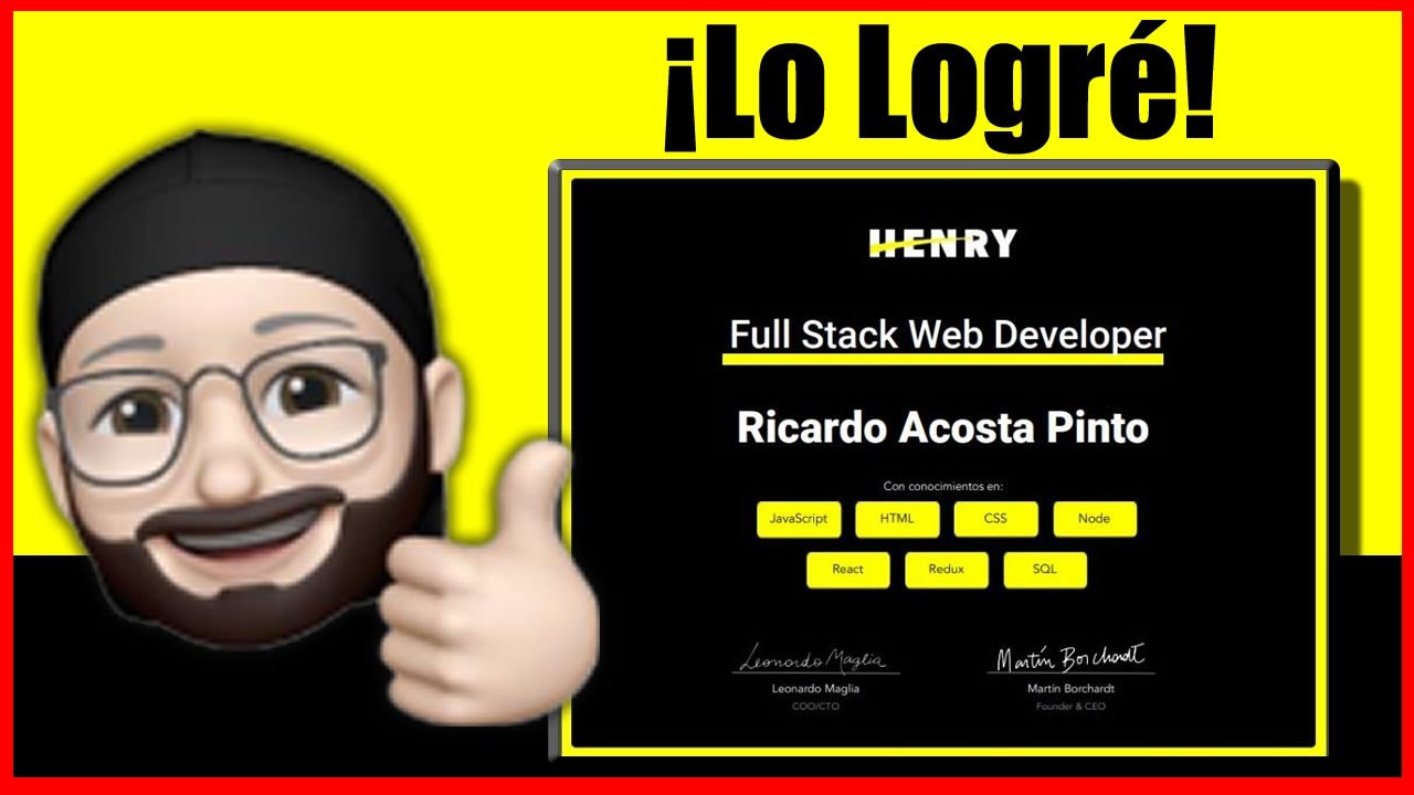 👊Lo Logré!!, Me gradué como FULL STACK DEVELOPER en HENRY!! - YouTube 👊Lo Logré!!, Me gradué como FULL STACK DEVELOPER en HENRY!! - YouTube