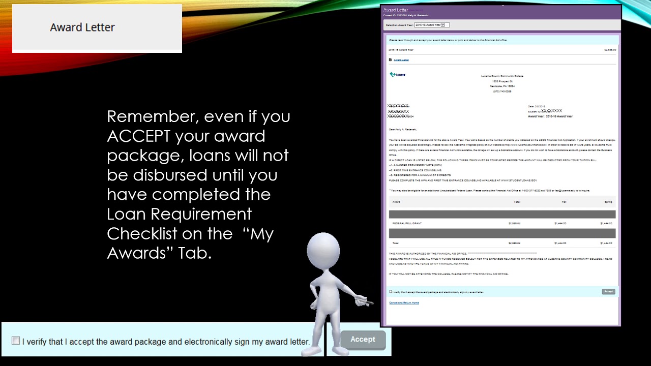 LCCC Financial Aid Self Service 2020 - YouTube