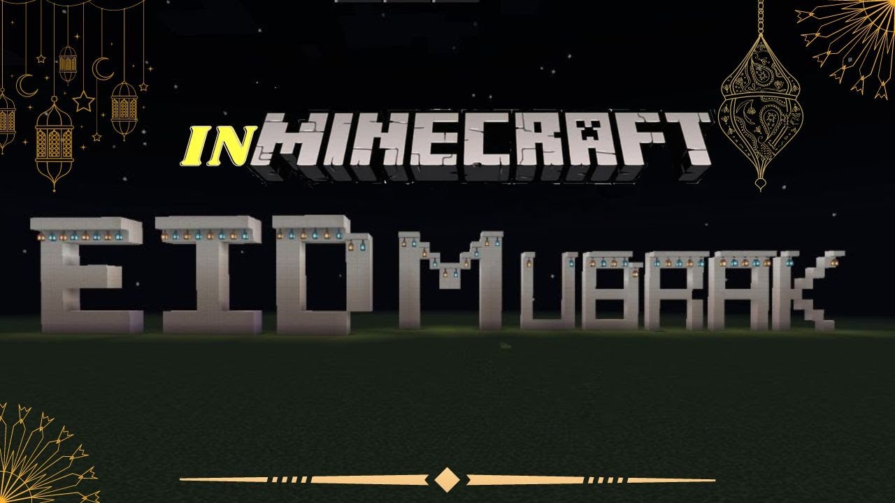 EID MUBRAK /eid mubrak in minecraft /@learnthefunn ...