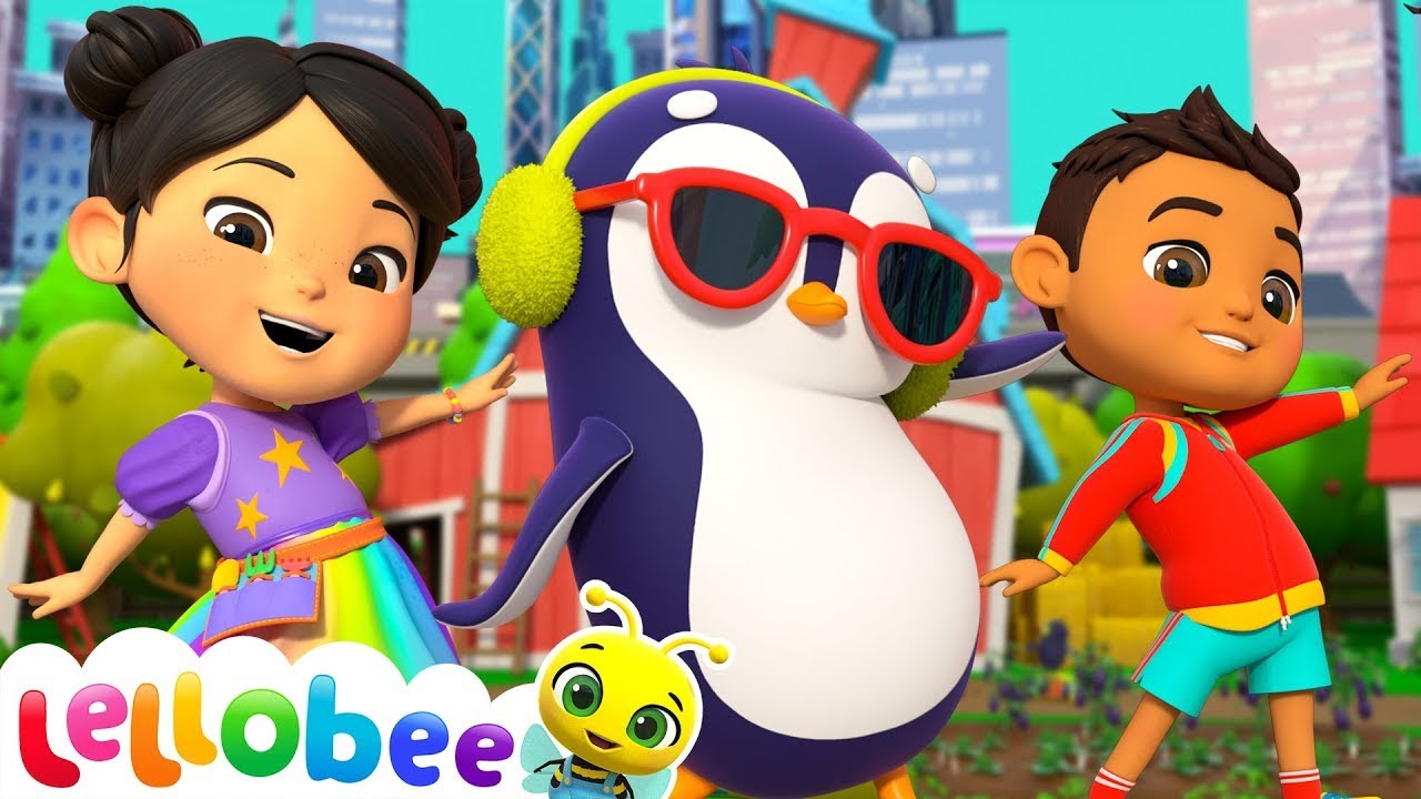 The Penguin Dance with Rishi and Ella! | Lellobee by CoComelon | Kids ...