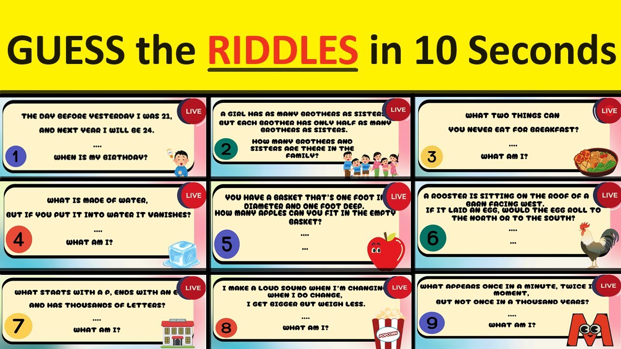 Riddles for you | Intelligent riddles | Simple Quiz #kidslearning # ...