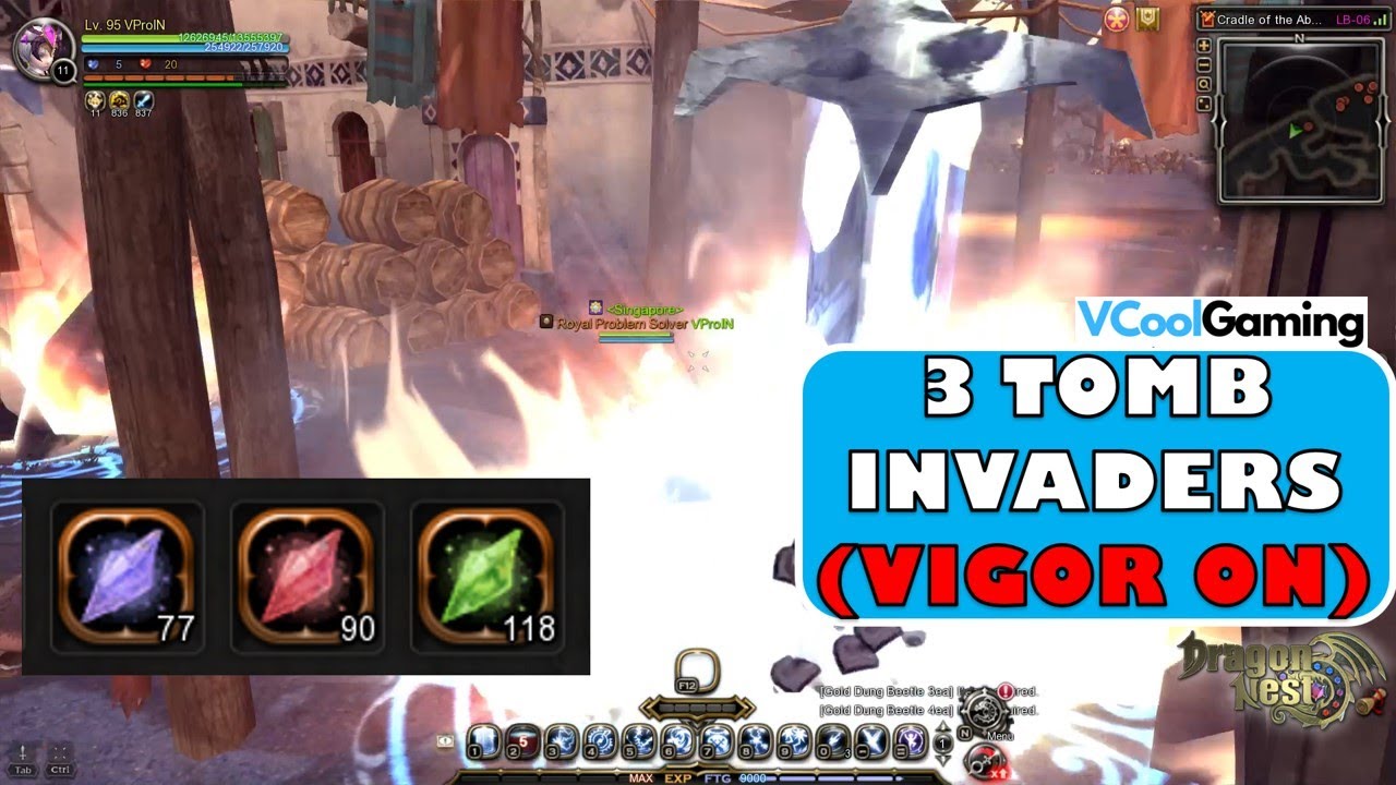 Dungeon Hunt Vlog 49: 3 Tomb Invaders in 3 Days Subs Hunt (Vigor On ...