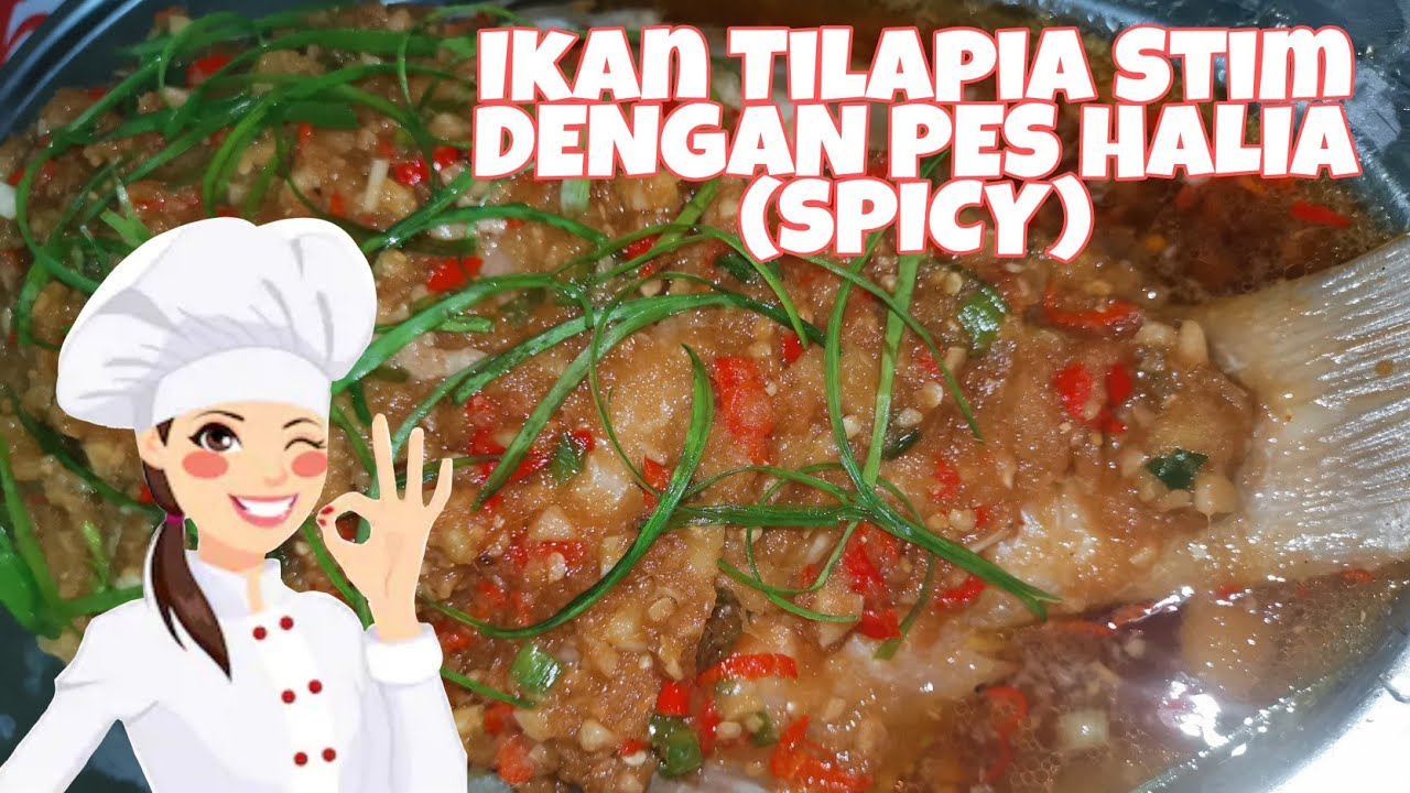 IKAN TILAPIA STIM DENGAN PES HALIA (SPICY) - YouTube