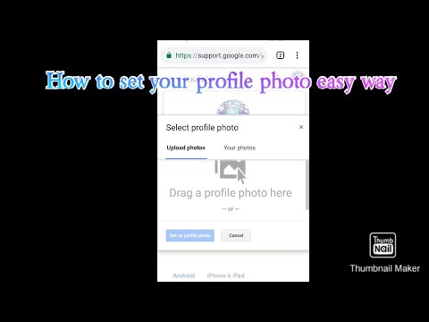 How to set your profile picture with no sing in easy way - YouTube