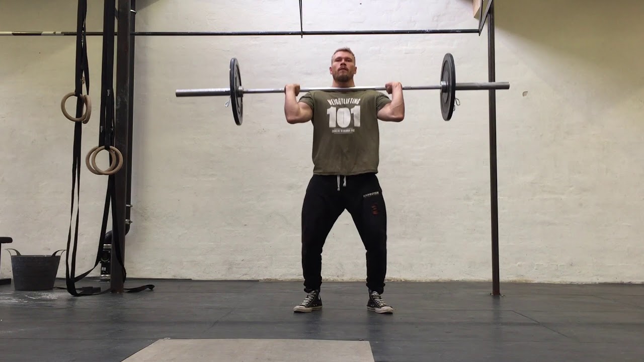 Hang Squat Clean + Split Jerk - YouTube