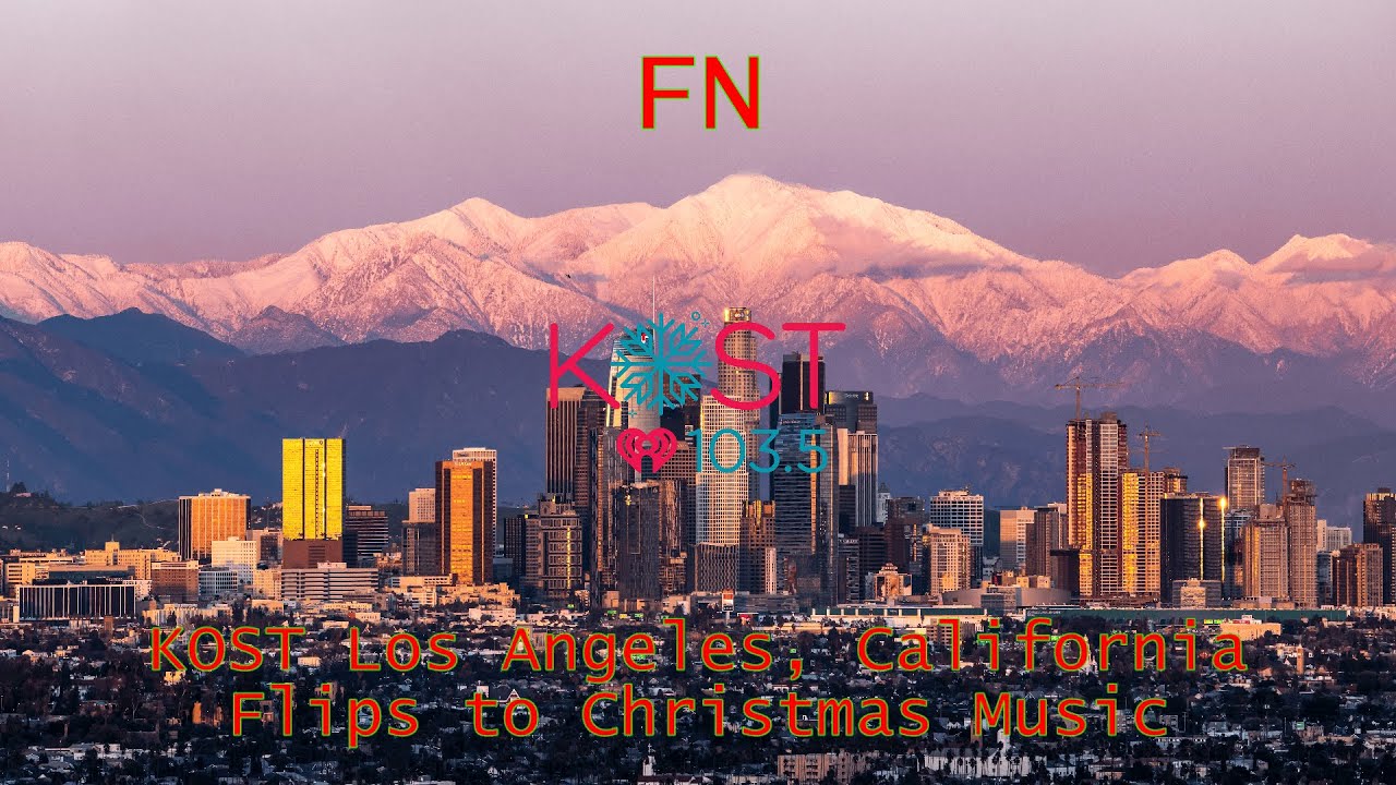 KOST 103.5 Flips to Christmas Music (11/14/2025) - YouTube