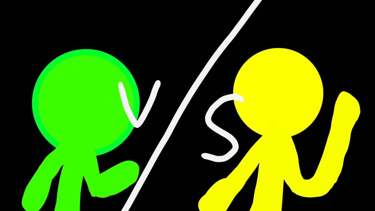 green stickman v/s yellow stickman - YouTube