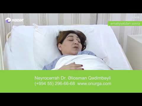 Moskvadan gələn xəstə 15 dəqiqəlik disk yırtığı əməliyyatı sonrası Əliosman doktora nə dedi?