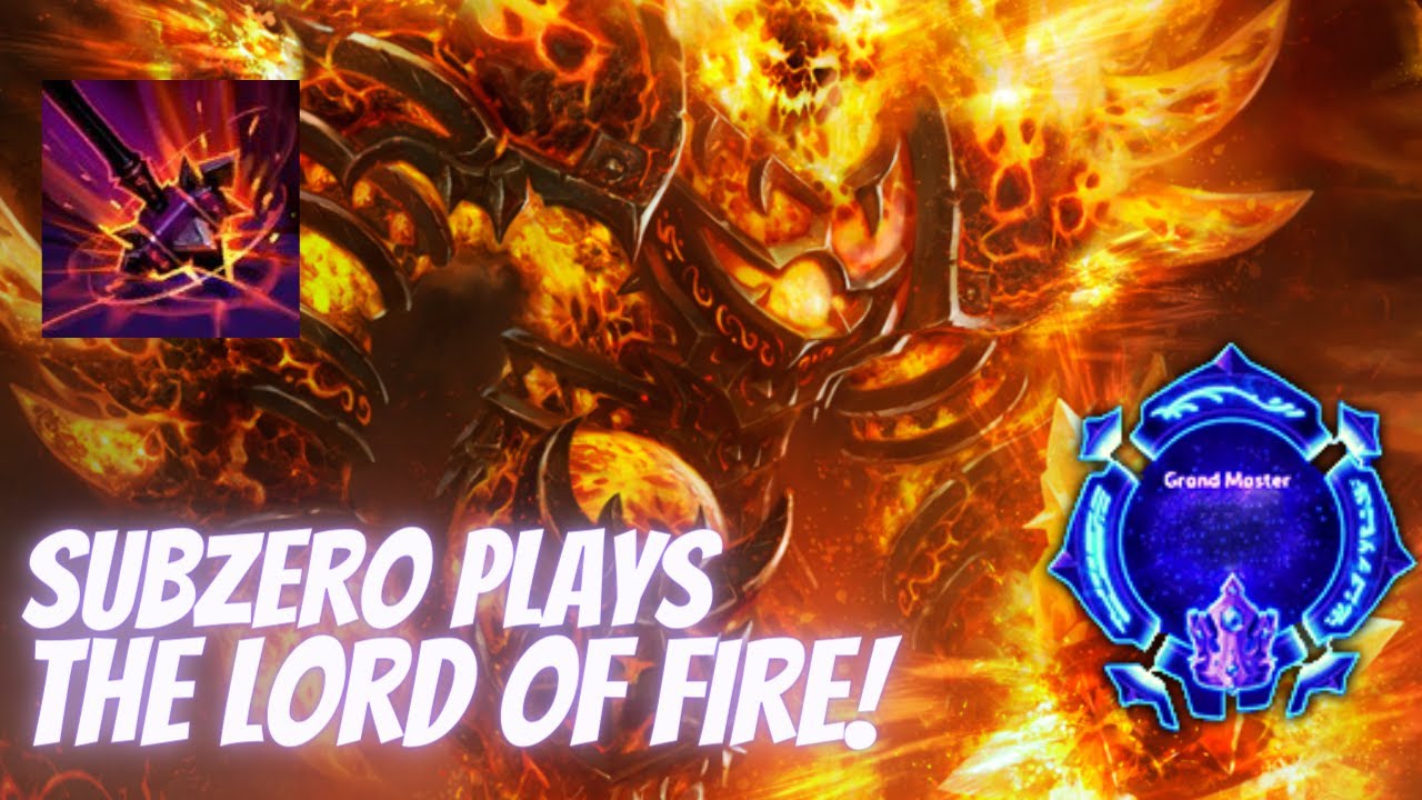 Ragnaros Sulfuras Smash - SUBZERO PLAYS FIRE LORD! - Grandmaster Storm ...