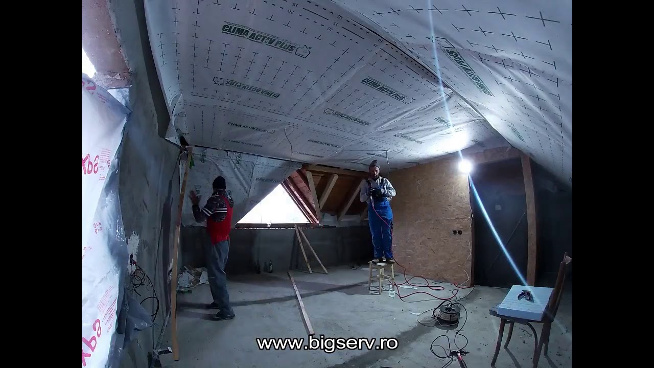 Termoizolatie cu celuloza Isocell - YouTube