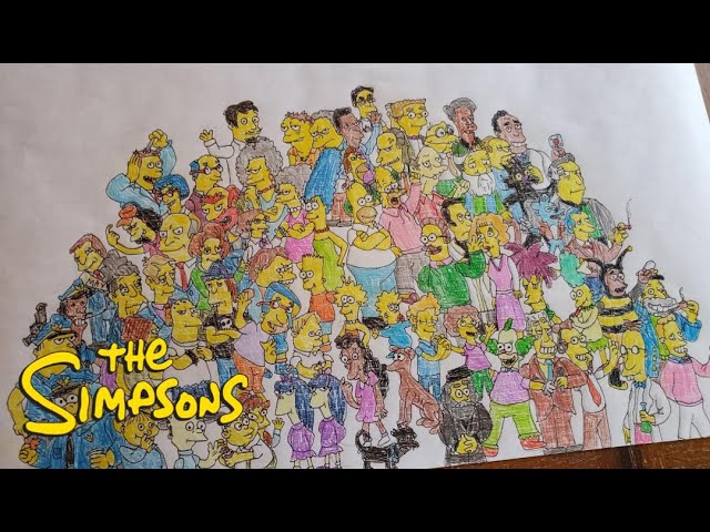 Simpsons Characters Drawings