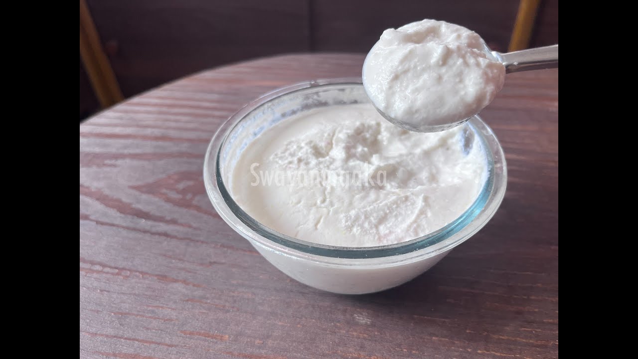 vegan almond curd | almond yogurt | ಬಾದಾಮಿ ಮೊಸರು | almond yogurt ...