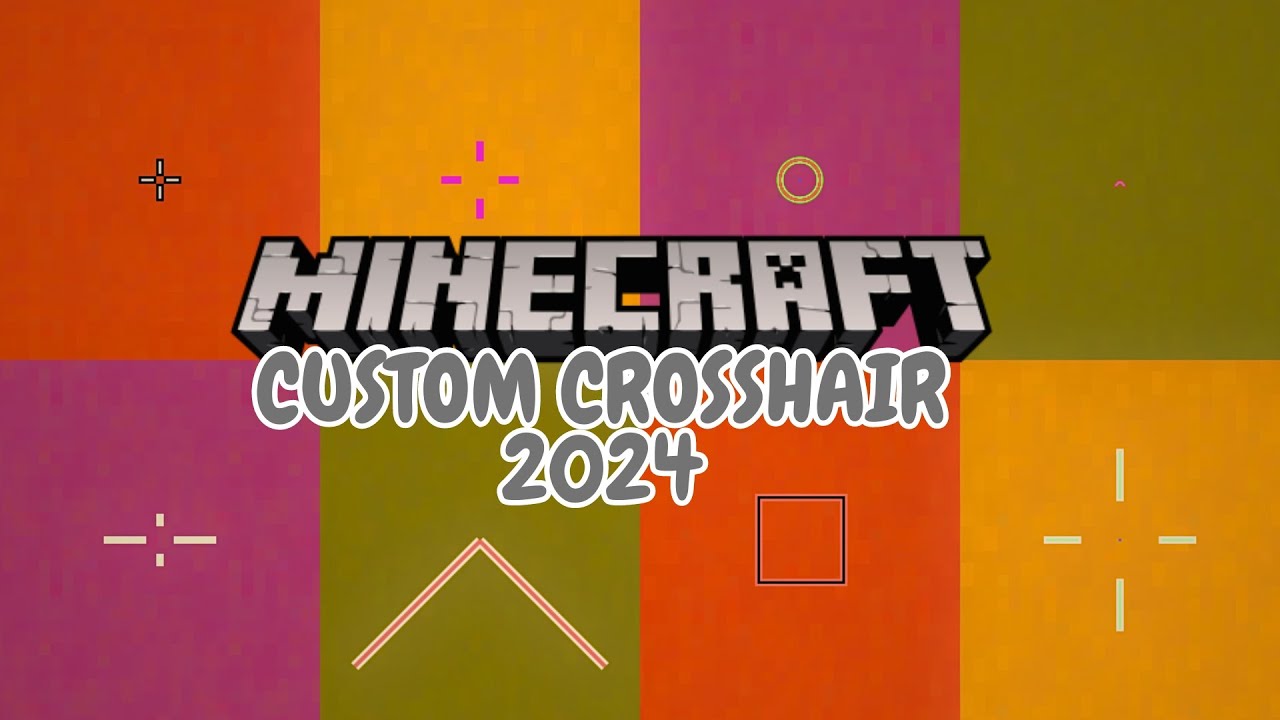 Personaliza TU MIRA 2024 en MineCraft - Custom Crosshair Mod - YouTube