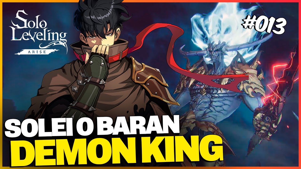 SUNG JIN WOO VS BARAN! SOLEI O MONARCA DAS CHAMAS BRANCAS SOLO LEVELING ...