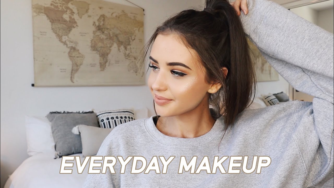 MY EVERYDAY MAKEUP 2018 :) - YouTube