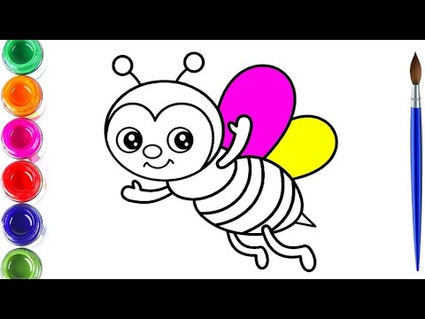 How to Draw a House fly easy step by step / drawing and color for kids😄 ...