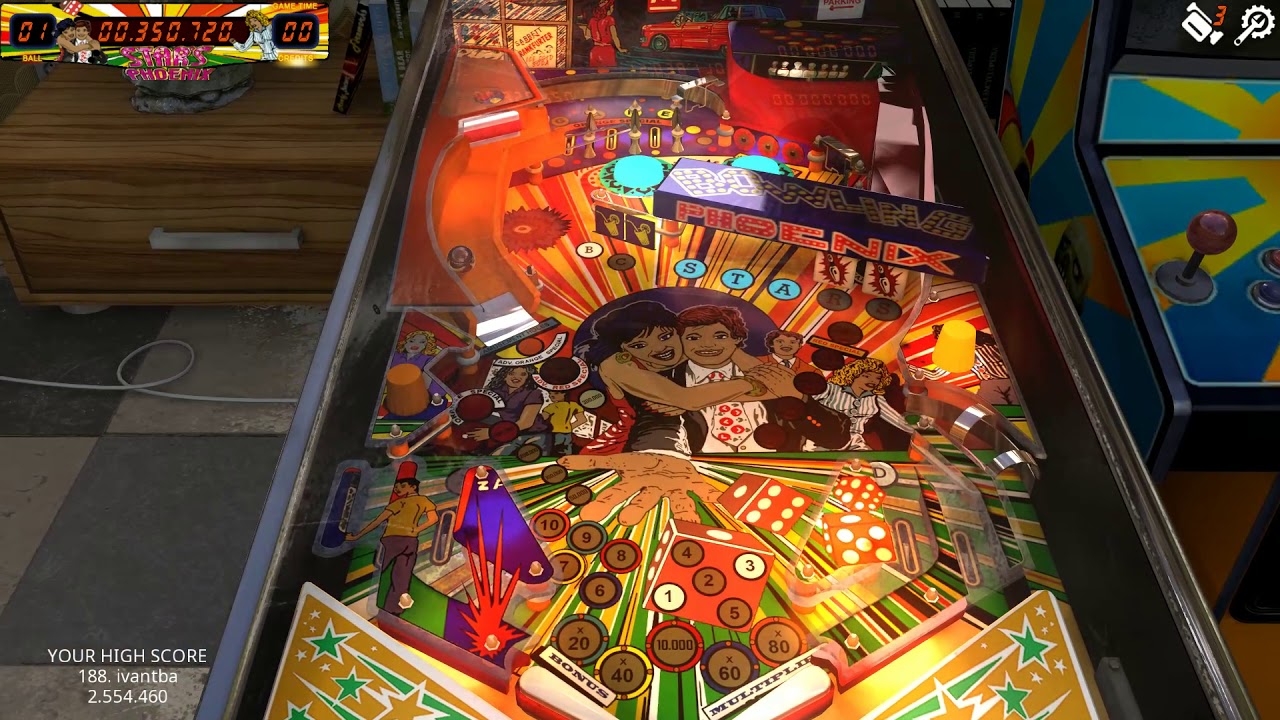 Stars Phoenix SS tables Zaccaria Pinball - YouTube
